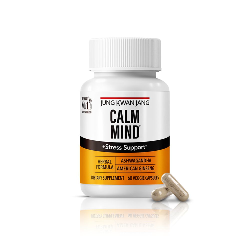 Calm Mind Capsules With American Ginseng Extract and Ashwagandha JungK ...