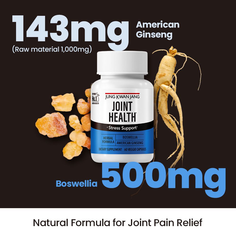 Joint Health Capsules With Boswellia Extract and American Ginseng Jung ...