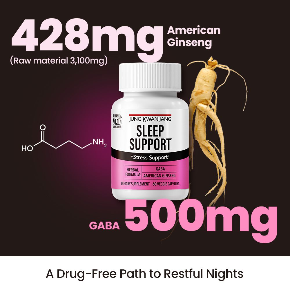 Sleep Support Capsules With Gaba and American Ginseng Extract JungKwan – JungKwanJang