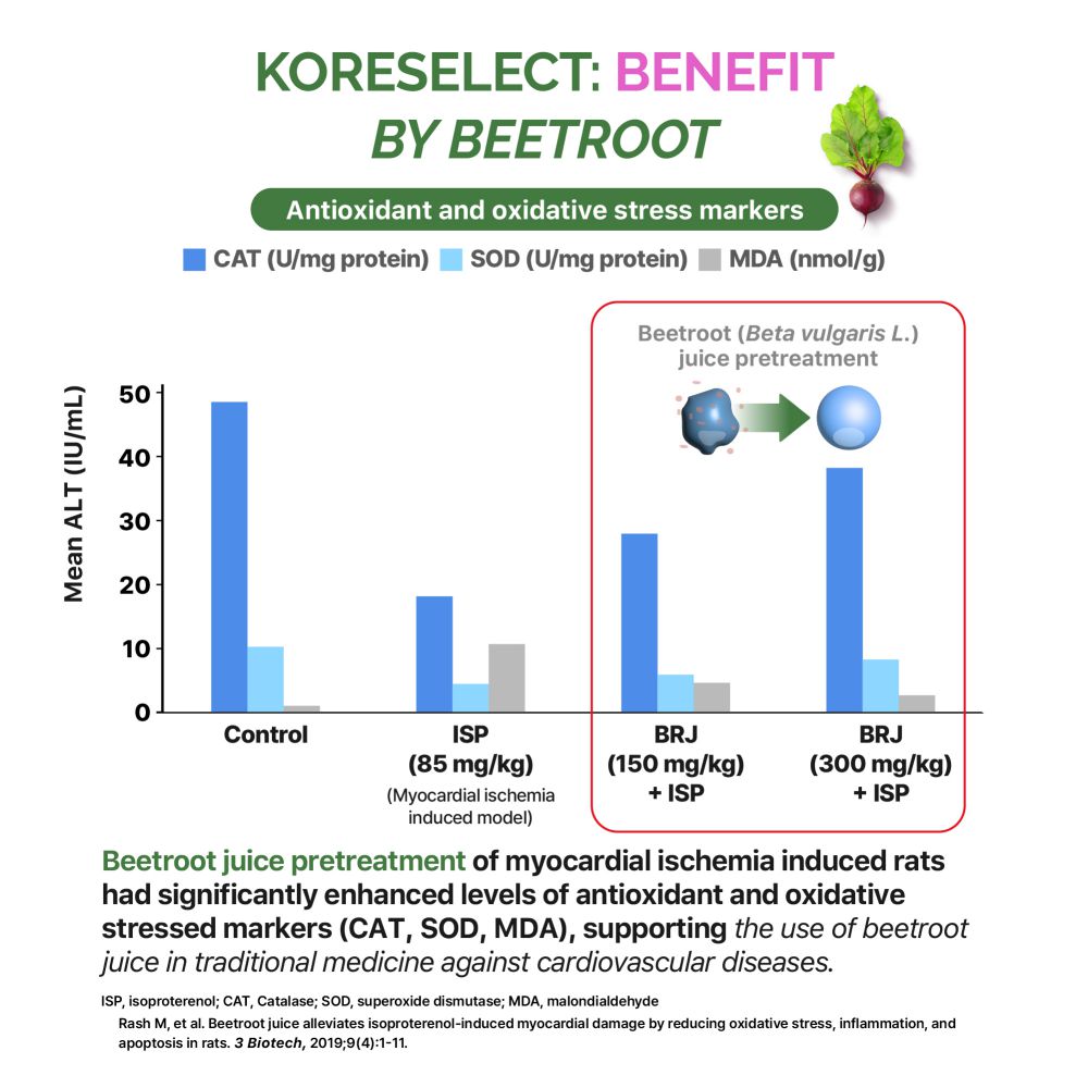 Beet Root Antioxidant Support Capsules With Vitamin E - KORESELECT ...